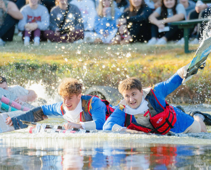 Students compete in homecoming raft races | The Collegio